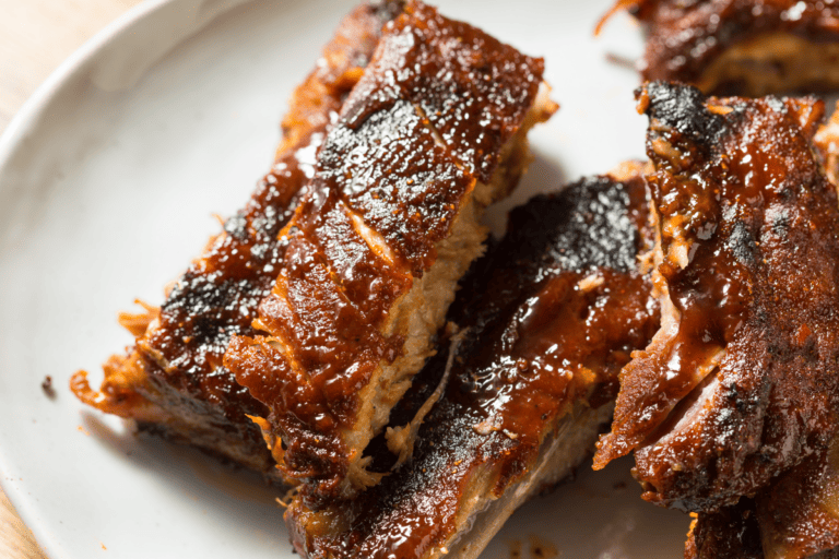 St Louis Style Ribs With Sticky Sauce - Texas De Brazil