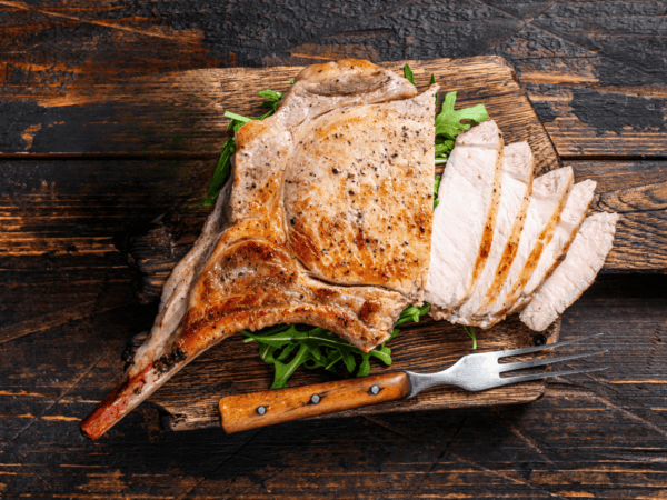 Grilled Tomahawk Pork Chop With Apple Glaze – Texas de Brazil